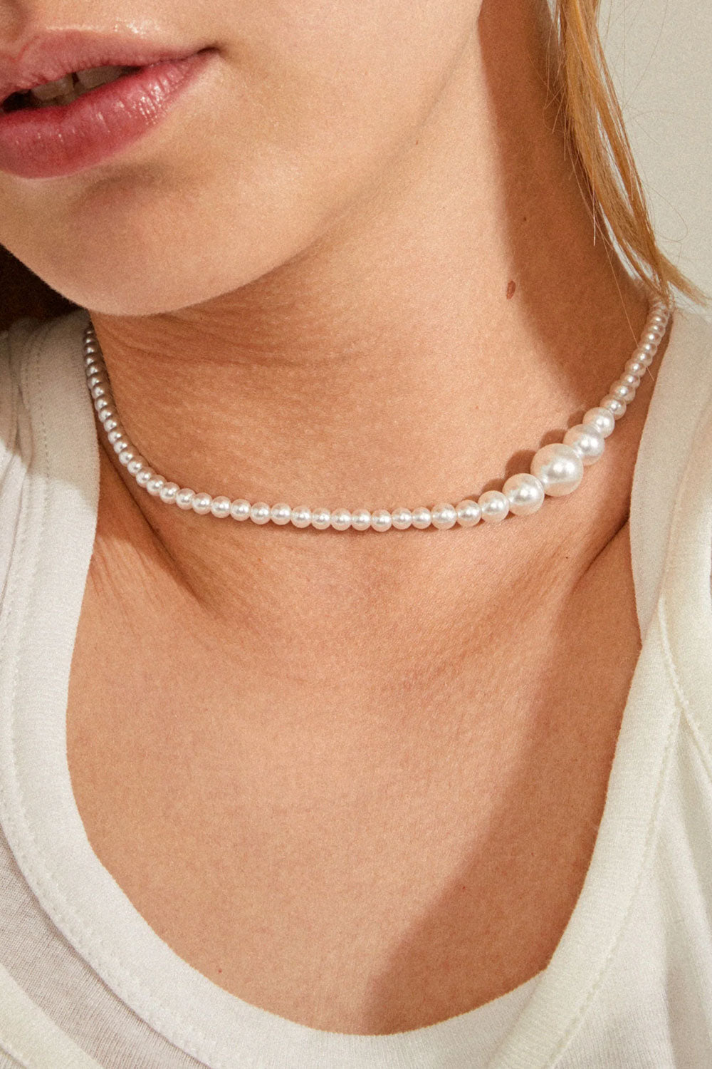 Relando Gold Beaded Necklace by Pilgrim | La petite garçonne