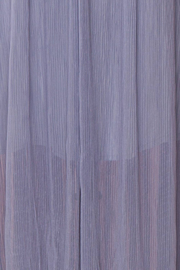 Araminta Pleated Blue Maxi Babydoll Dress | Boutique 1861
