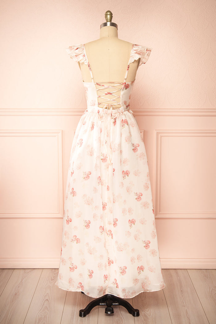 Braelyn Maxi Pink Floral Dress | Boutique 1861