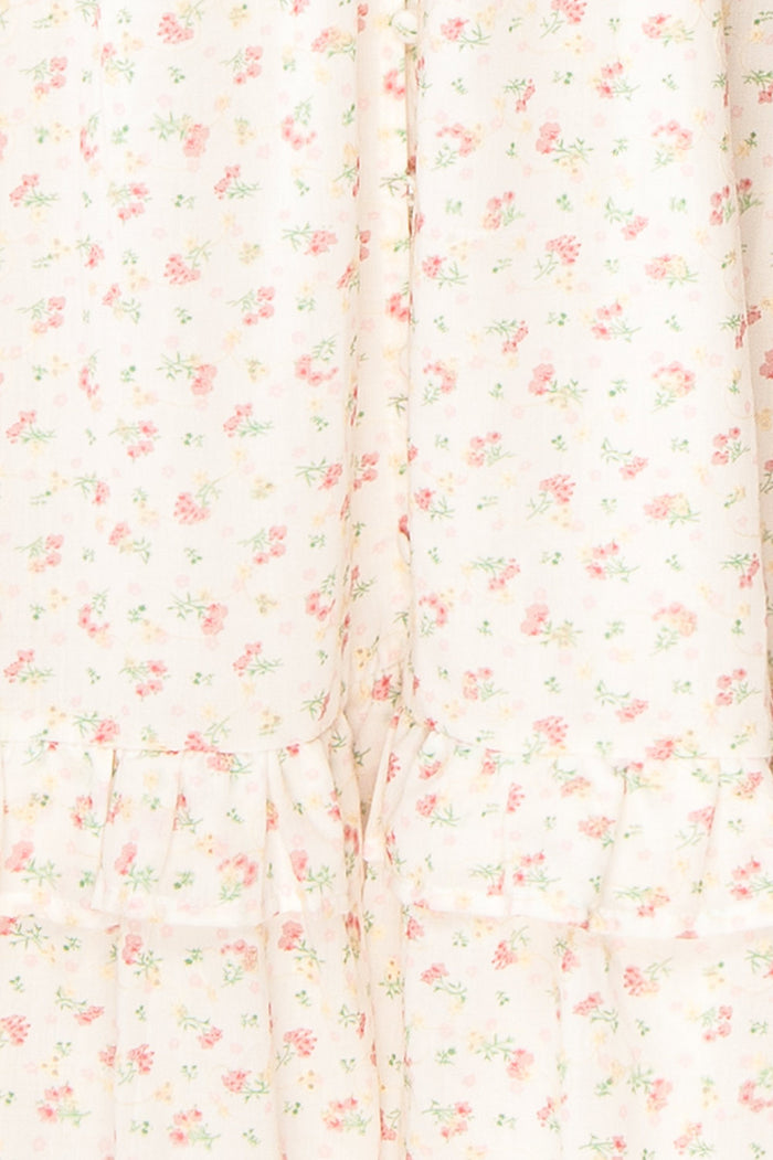 Caitline White Floral Maxi Dress | Boutique 1861