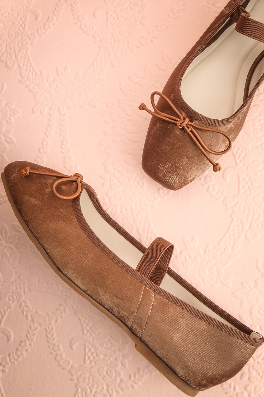 Cascadura Brown Velvet Ballet Flats | Boutique 1861