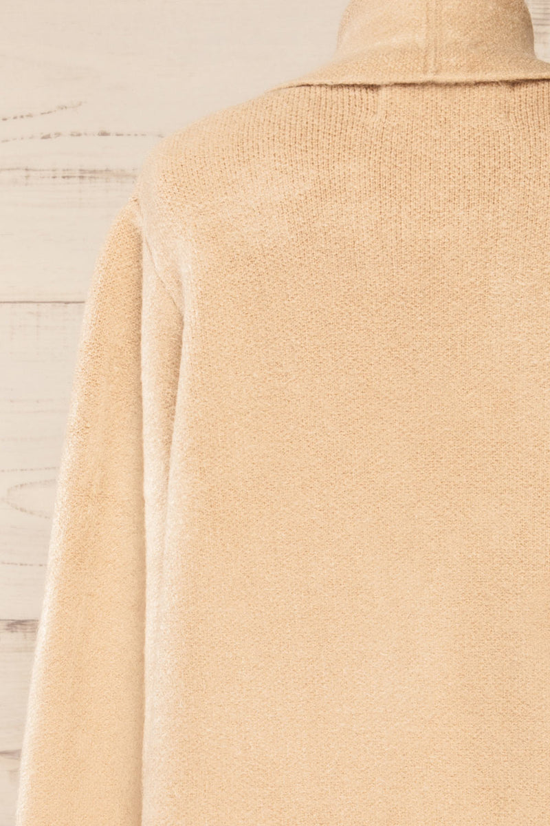 Colombo Beige Open-Front Coat | La petite garçonne