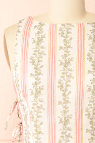 Eunice Short Patterned Dress with Bows | Boutique 1861
