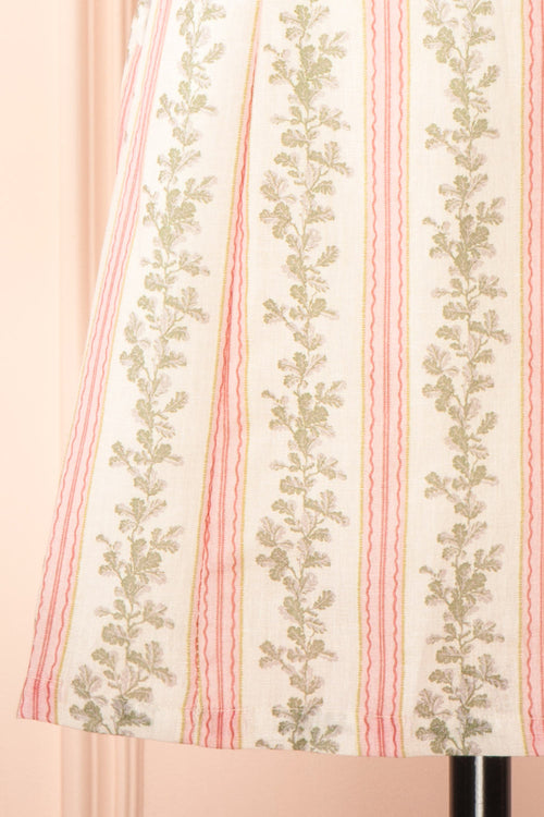 Eunice Short Patterned Dress with Bows | Boutique 1861