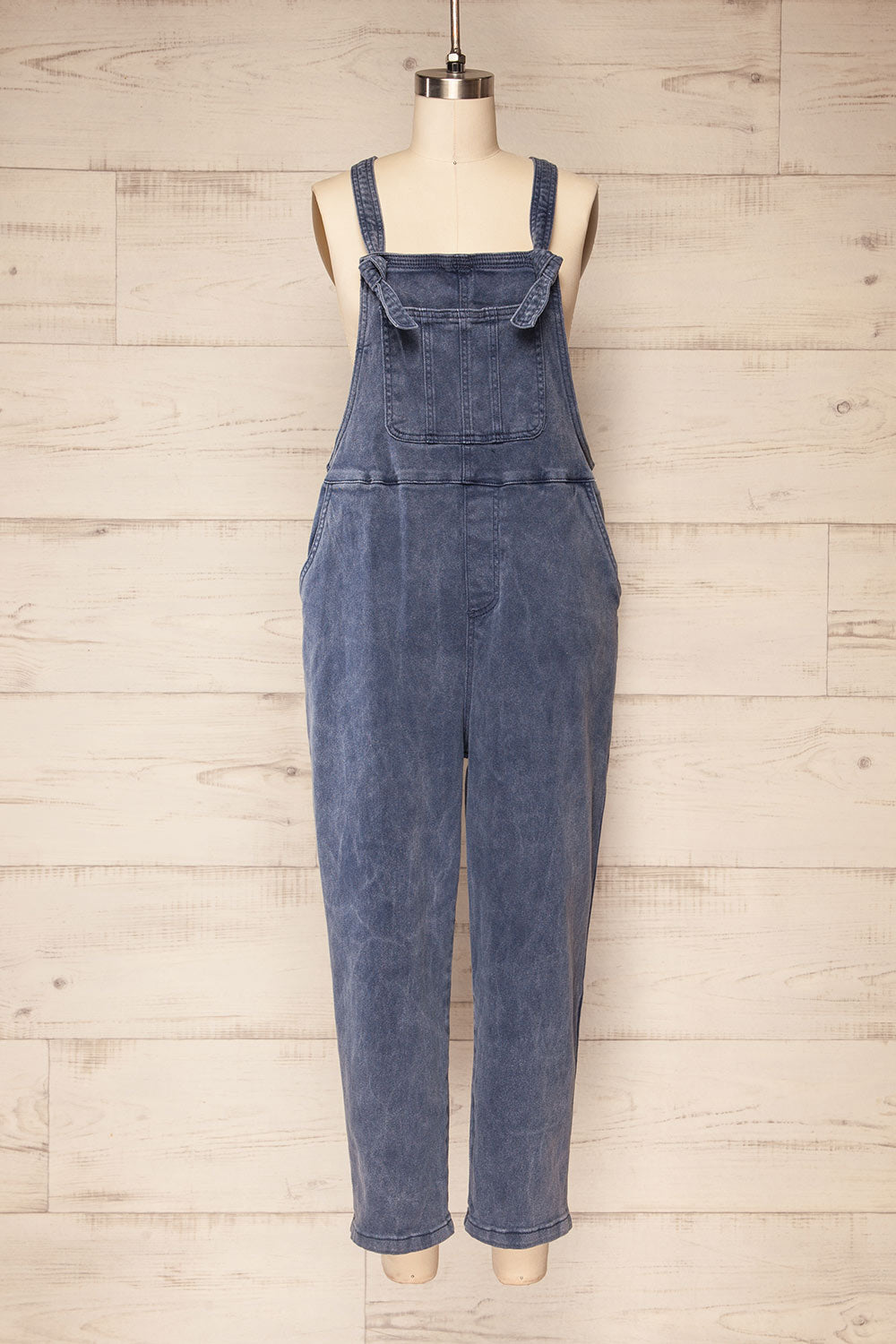 Missenden Blue Grey Denim Overalls | La petite garçonne