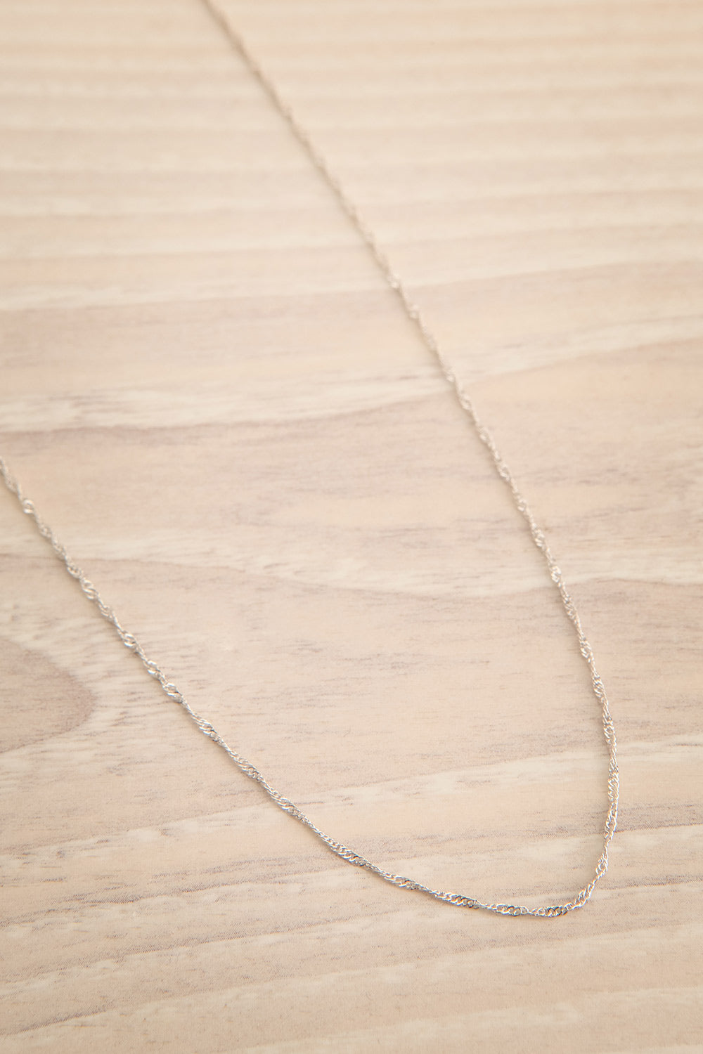 Perry Silver Plated Twist Chain Necklace | La petite garçonne