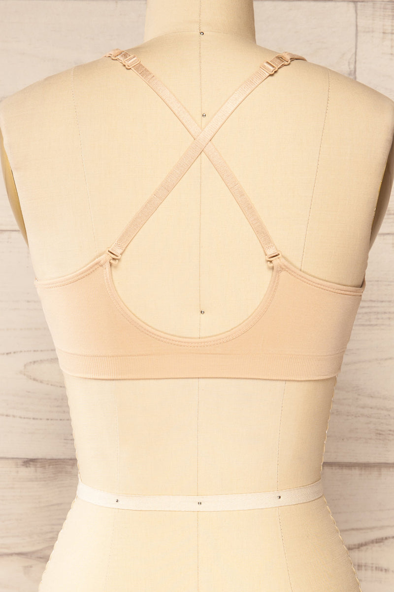 Pyzdry Beige Padded Stretchable Bralette | La petite garçonne