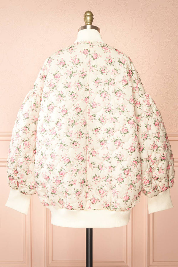 Rheane Oversized Quilted Floral Jacket | Boutique 1861