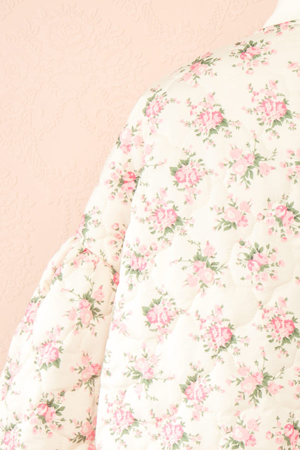 Rheane Oversized Quilted Floral Jacket | Boutique 1861