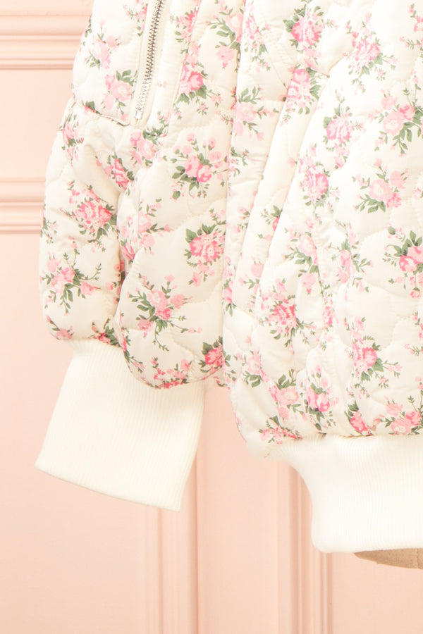 Rheane Oversized Quilted Floral Jacket | Boutique 1861