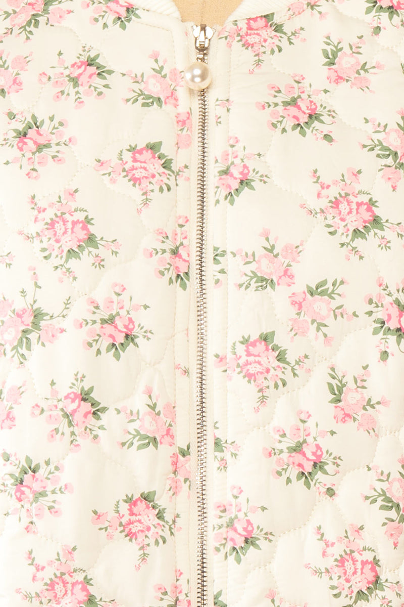 Rheane Oversized Quilted Floral Jacket | Boutique 1861