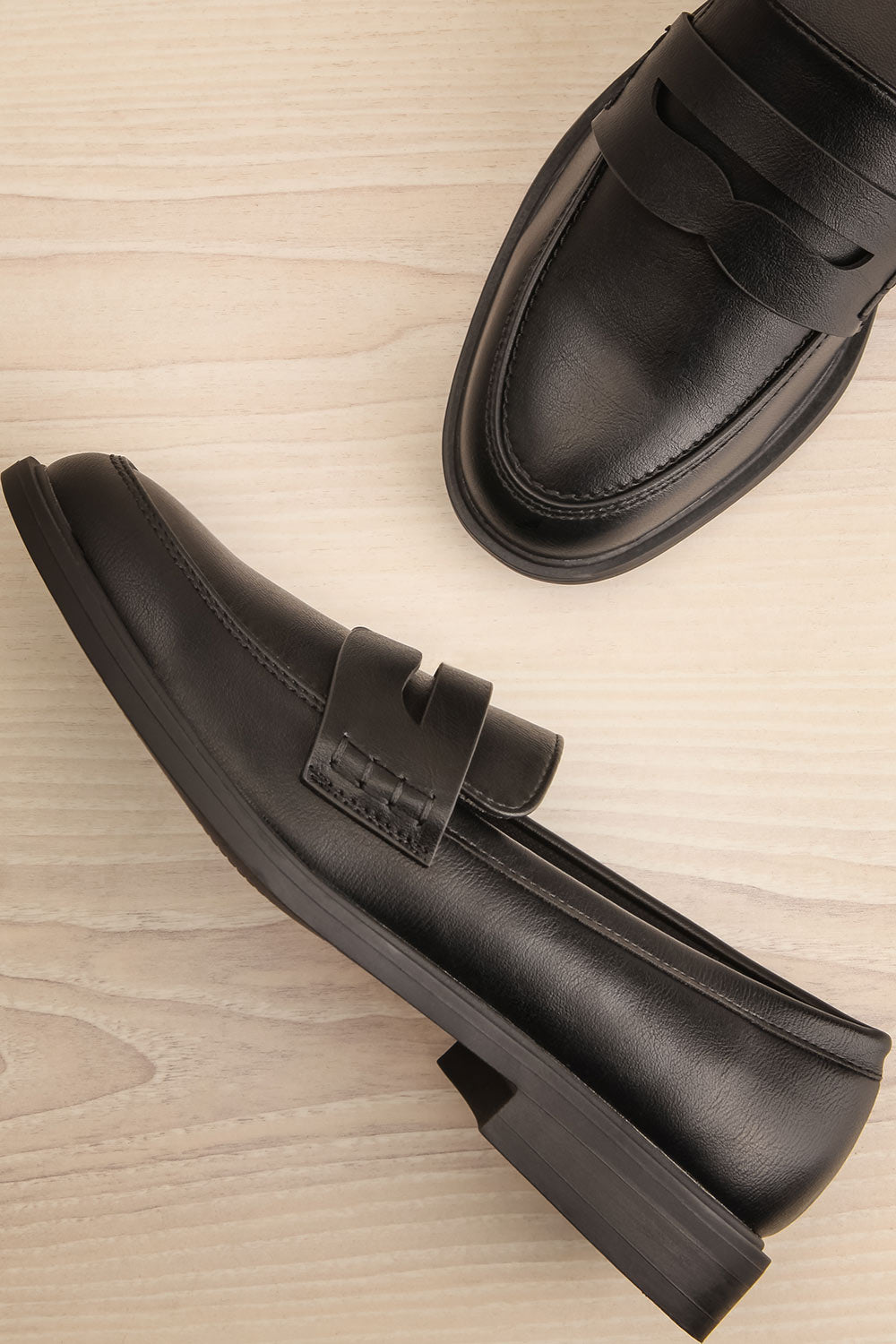 Toro Black Matte Loafers | La petite garçonne