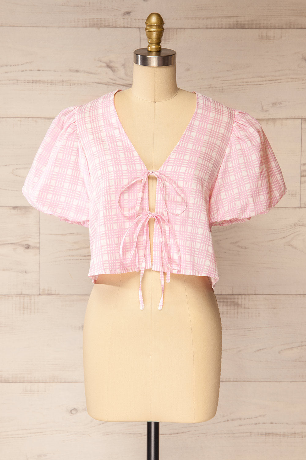 Ulundi Pink Gingham Crop Top | Boutique 1861