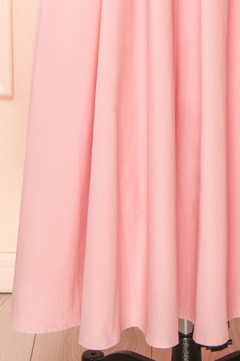 Yuma Pink Maxi Dress w/ Scooped Back | Boutique 1861