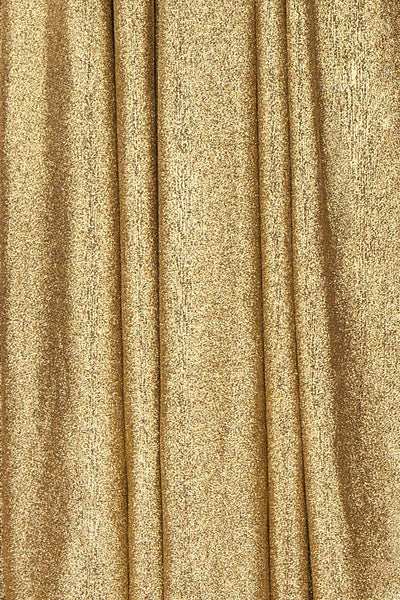 Anywa Or Gold Glitter Dress w/ Plunging Neckline | Boutique 1861