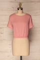 Buk Rose Pink Cropped T-Shirt w Elastic Waist | La Petite Garçonne