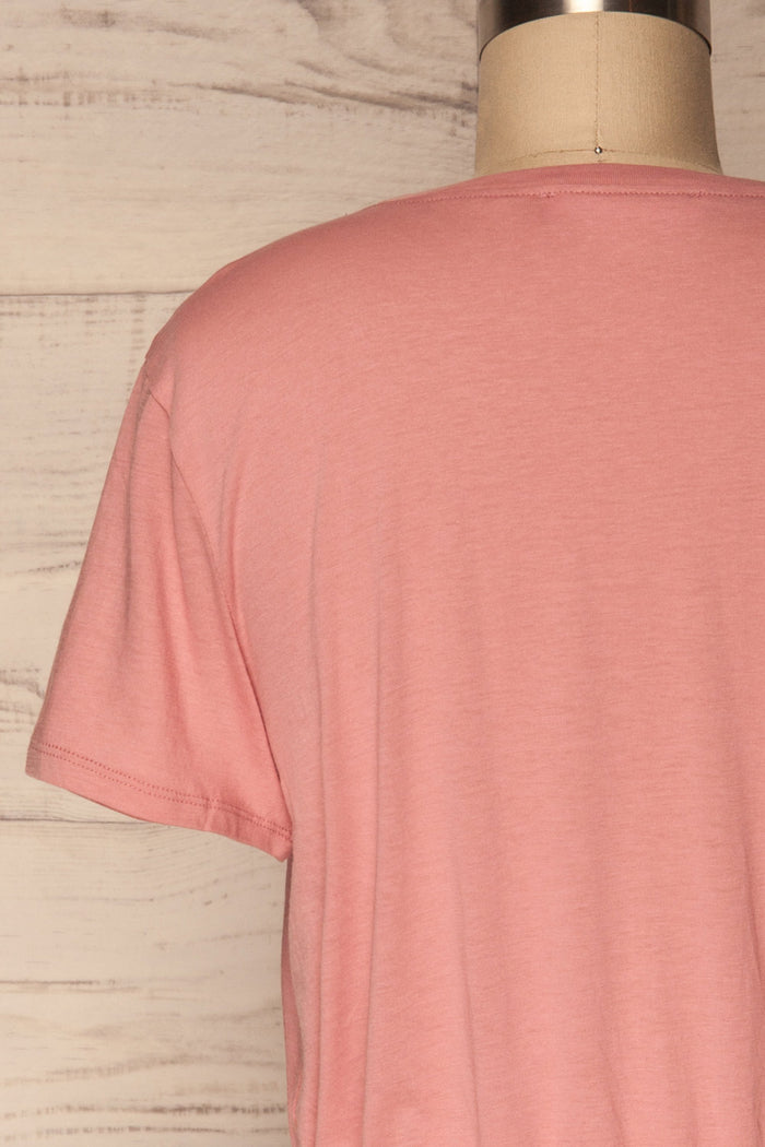 Buk Rose Pink Cropped T-Shirt w Elastic Waist | La Petite Garçonne