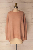 Calvao Dawn Dusty Pink Oversized Knit Sweater | La Petite Garçonne