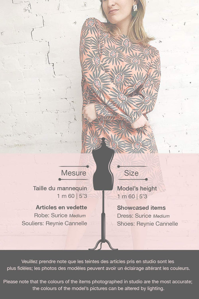 Surice Orange Printed Tunic Dress | La petite garçonne