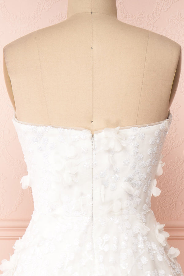 Emilola Floral Bustier Bridal Dress w/ Sequins | Boudoir 1861