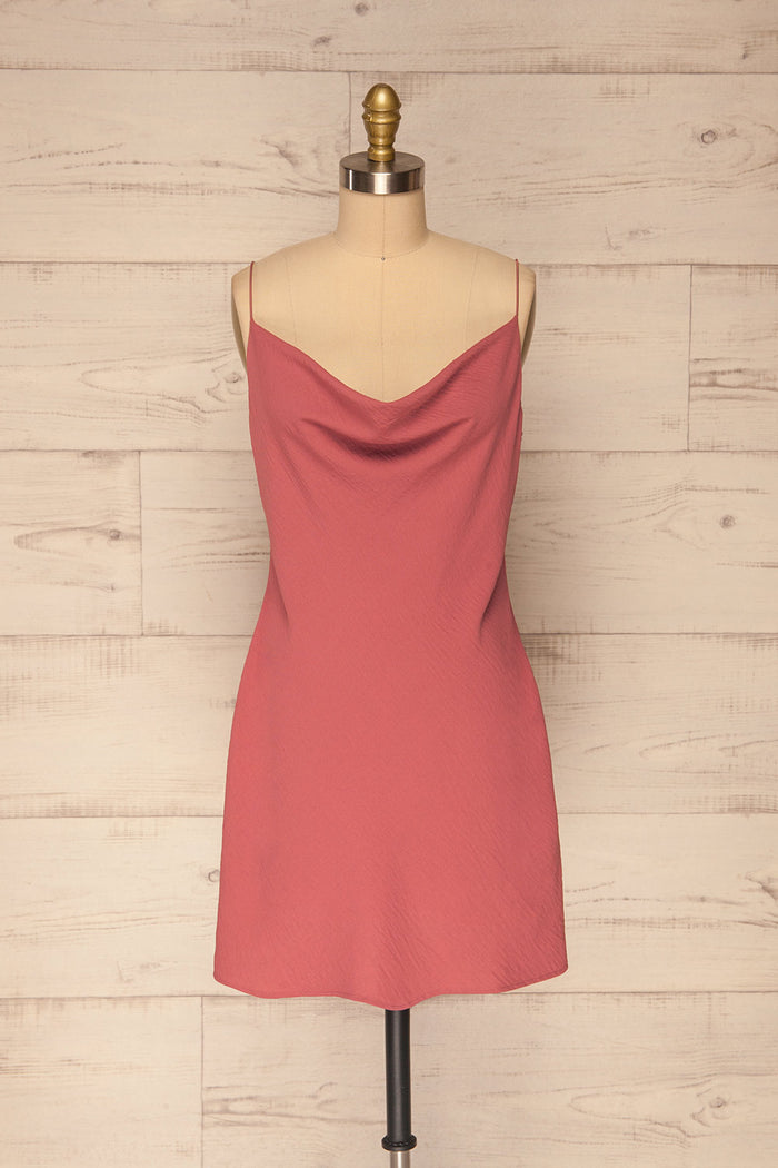Faanes Pink Short Slip Dress | La petite garçonne