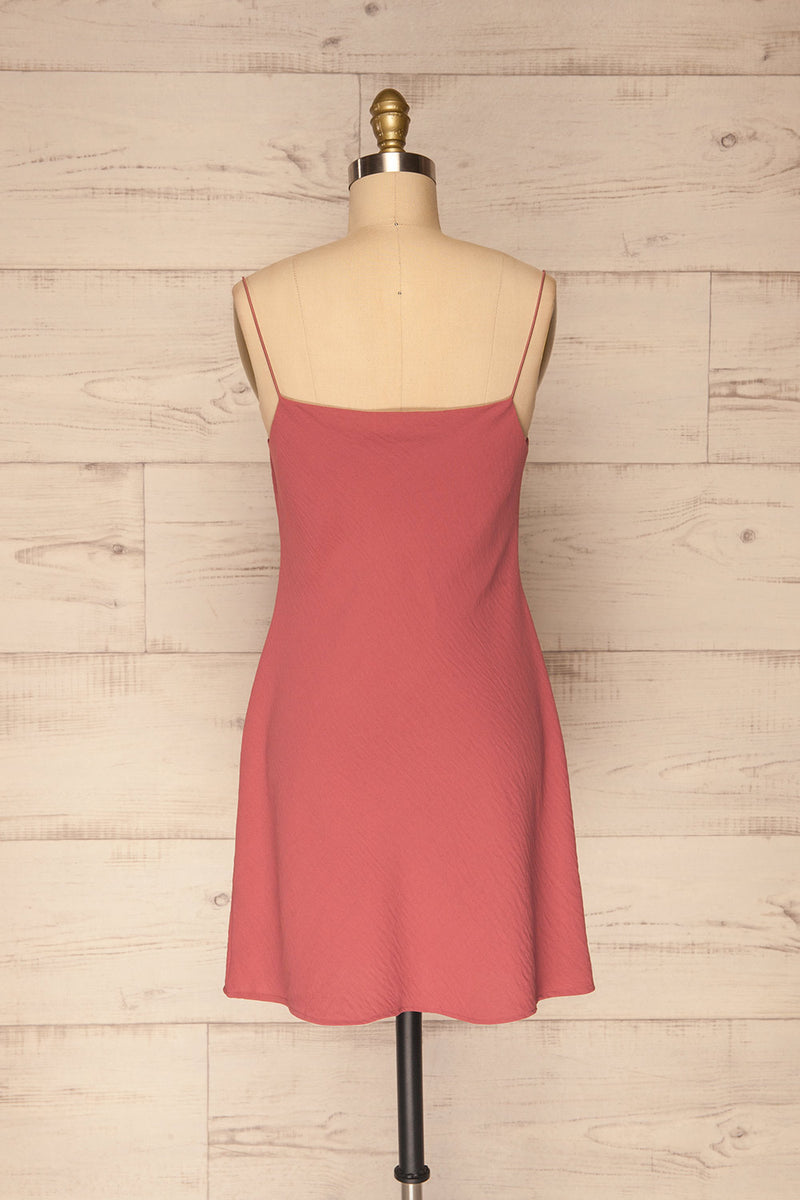 Faanes Pink Short Slip Dress | La petite garçonne