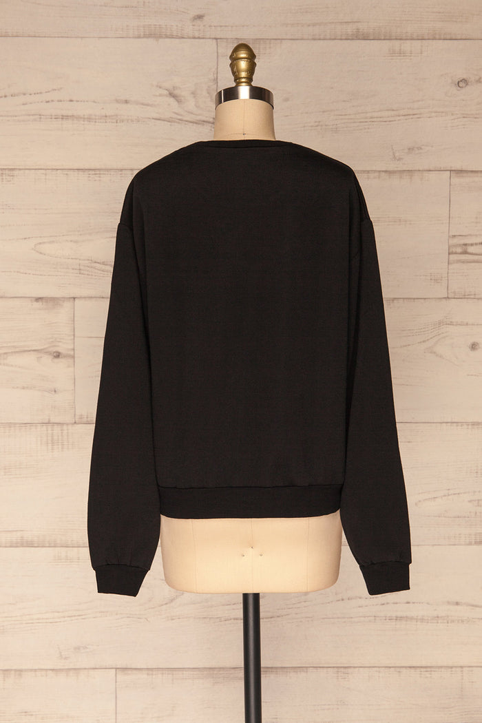 Kazann Black Crew Neck Sweater | La petite garçonne