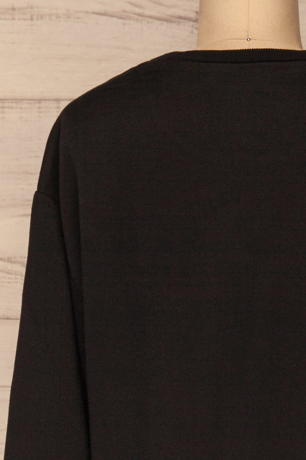 Kazann Black Crew Neck Sweater | La petite garçonne