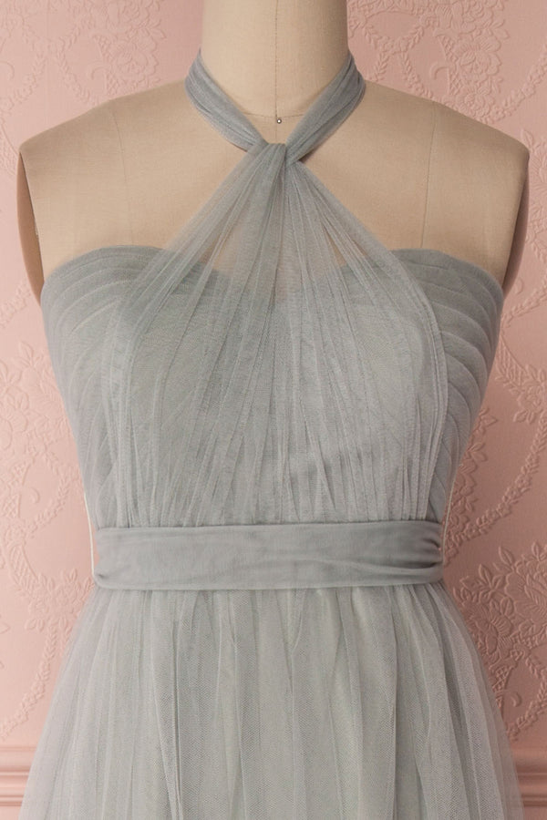 Linaya Eucalyptus Sage Bustier Empire Gown | Boudoir 1861