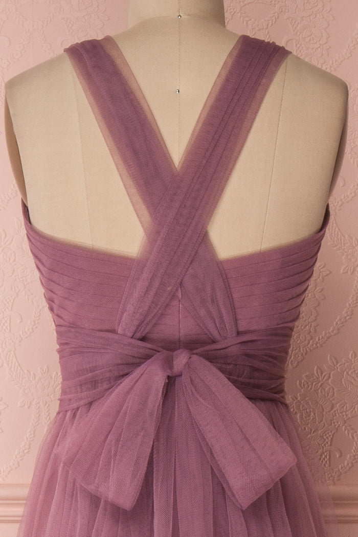 Linaya Orchid Draped Bustier Empire Gown | Boudoir 1861