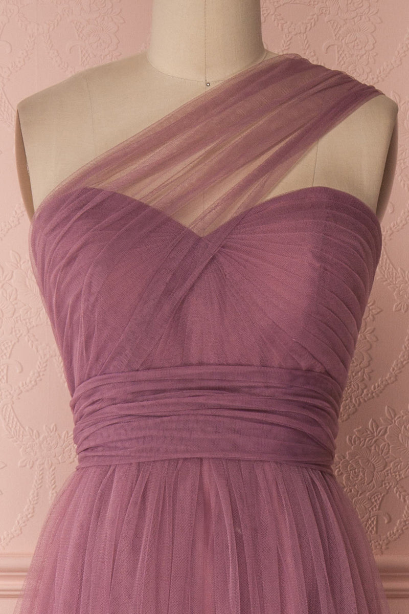 Linaya Orchid Draped Bustier Empire Gown | Boudoir 1861