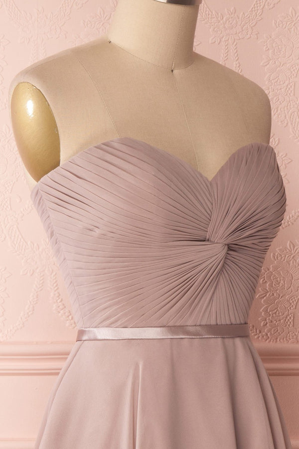 Maliha Moon Dusty Mauve Bustier A-Line Prom Dress | Boudoir 1861