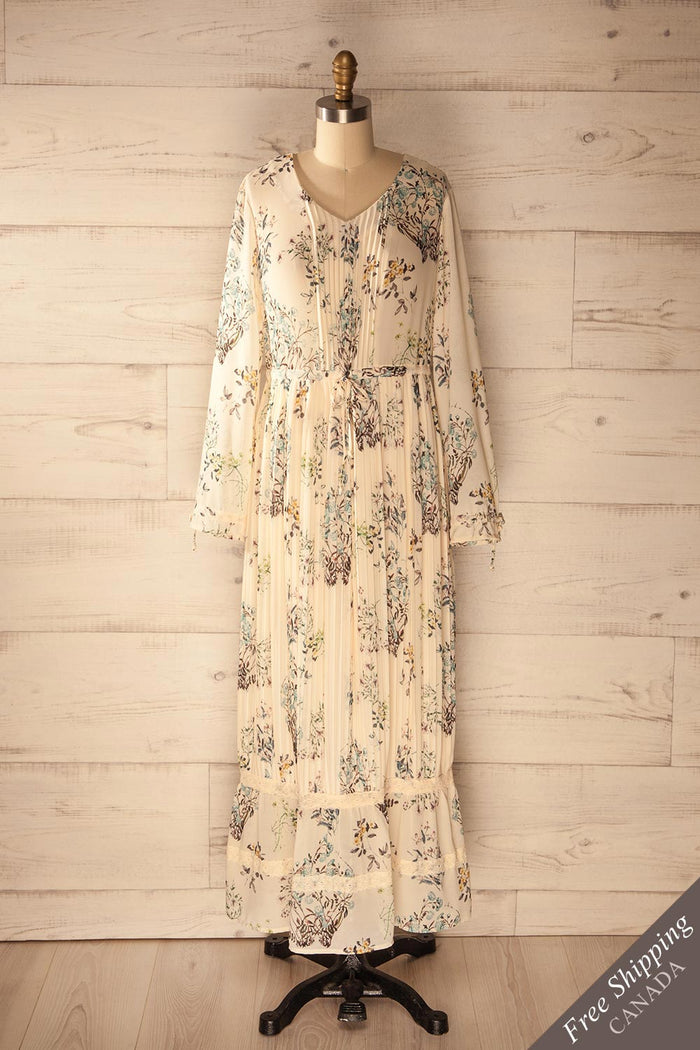 Marsaili - Vintage style floral maxi dress