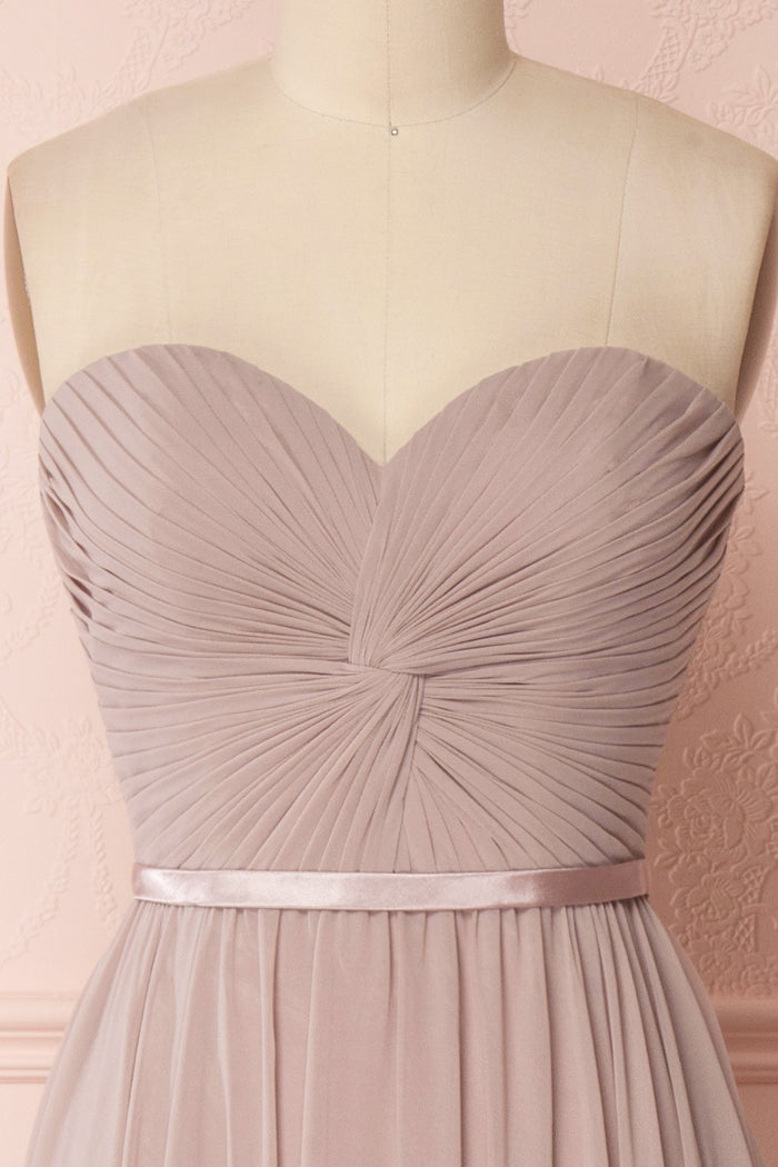 Myrcella Moon Lilac-Grey Bustier Prom Dress | Boudoir 1861