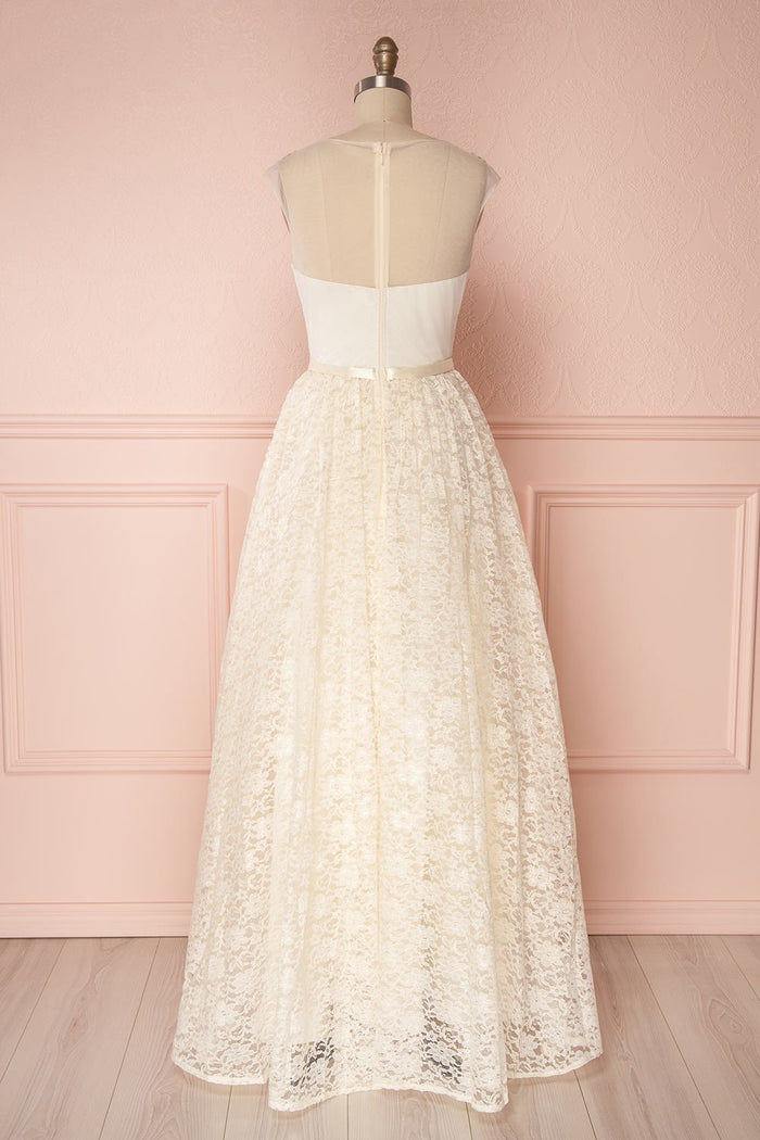 Nilla Cream Lace A-Line Gown | Boudoir 1861
