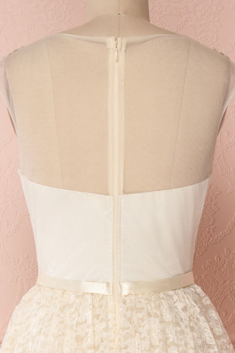 Nilla Cream Lace A-Line Gown | Boudoir 1861