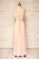Pecs Peach Tie-Dye Knotted Maxi Dress w/ Slit | La petite garçonne
