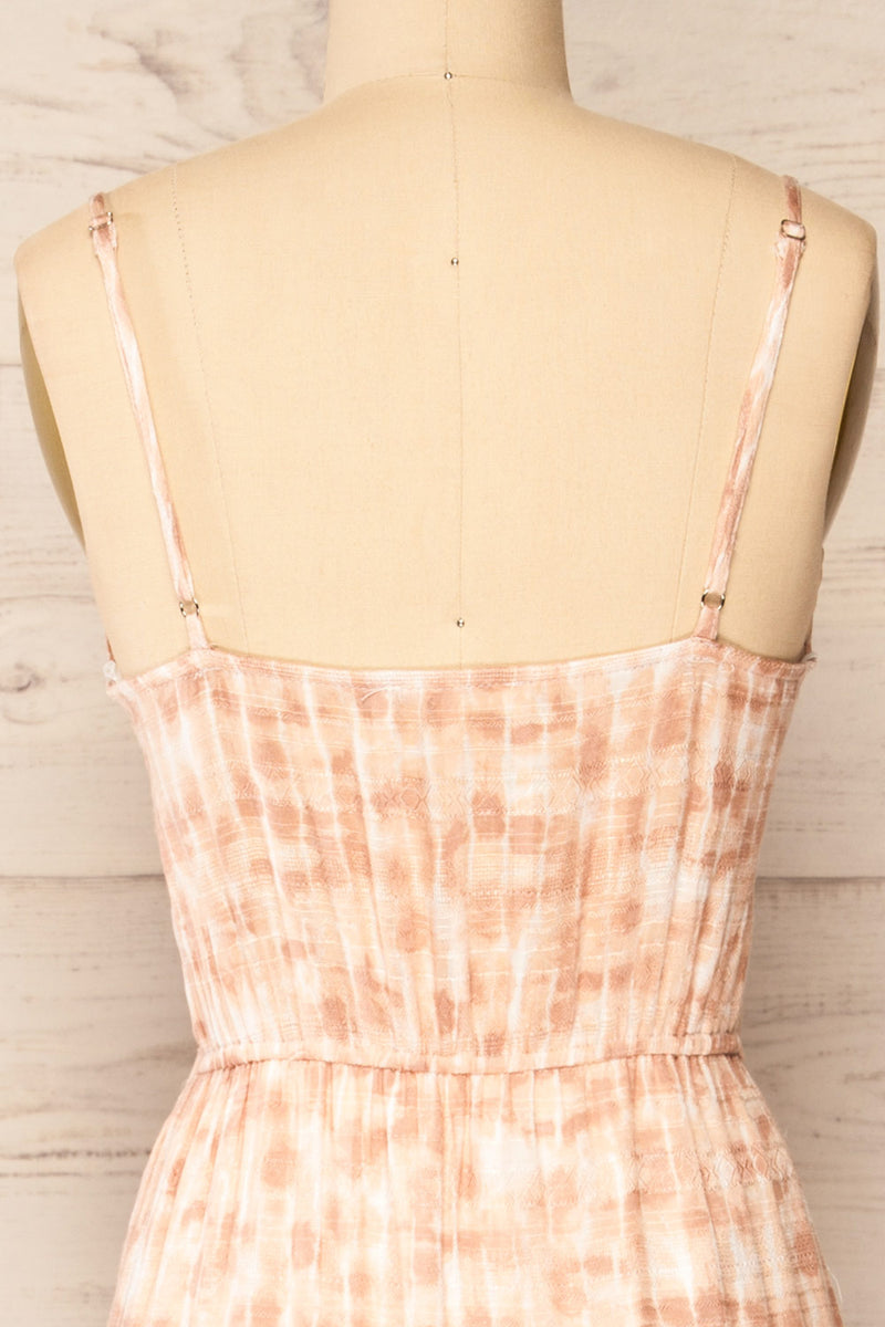 Pecs Peach Tie-Dye Knotted Maxi Dress w/ Slit | La petite garçonne