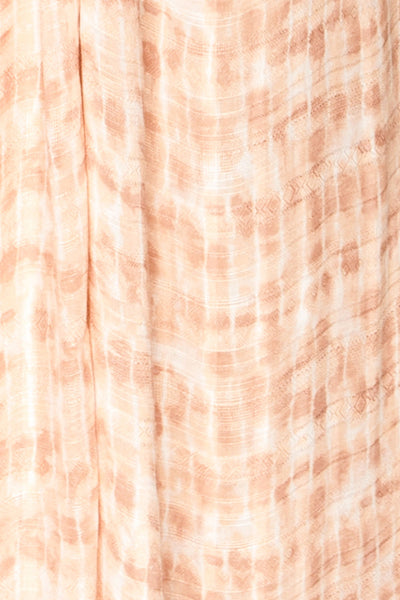 Pecs Peach Tie-Dye Knotted Maxi Dress w/ Slit | La petite garçonne