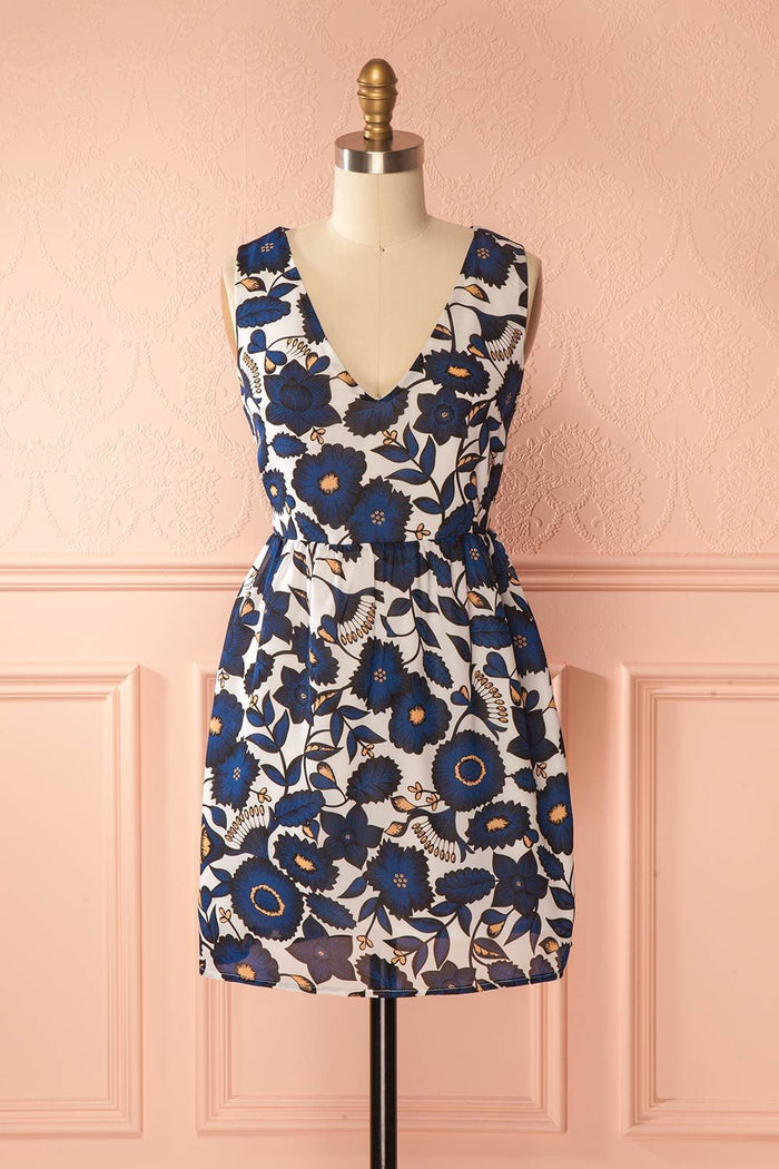 Pranel White Floral Summer Smock Dress | Boutique 1861