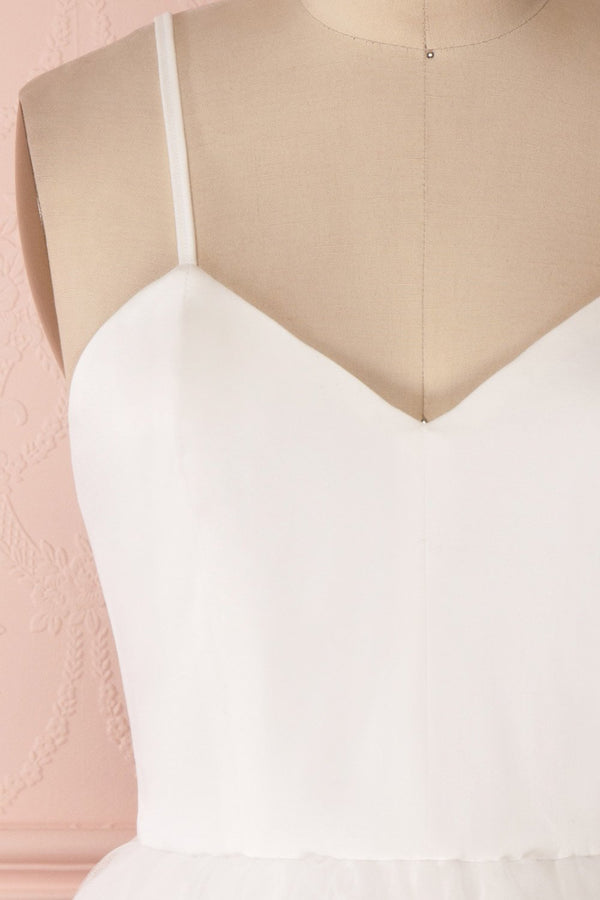 Yara White Tulle Party Dress by Jordan de Ruiter | Boudoir 1861