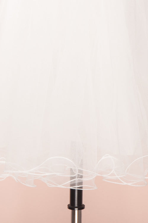 Zana White Tulle Voluminous A-Line Skirt | Boudoir 1861