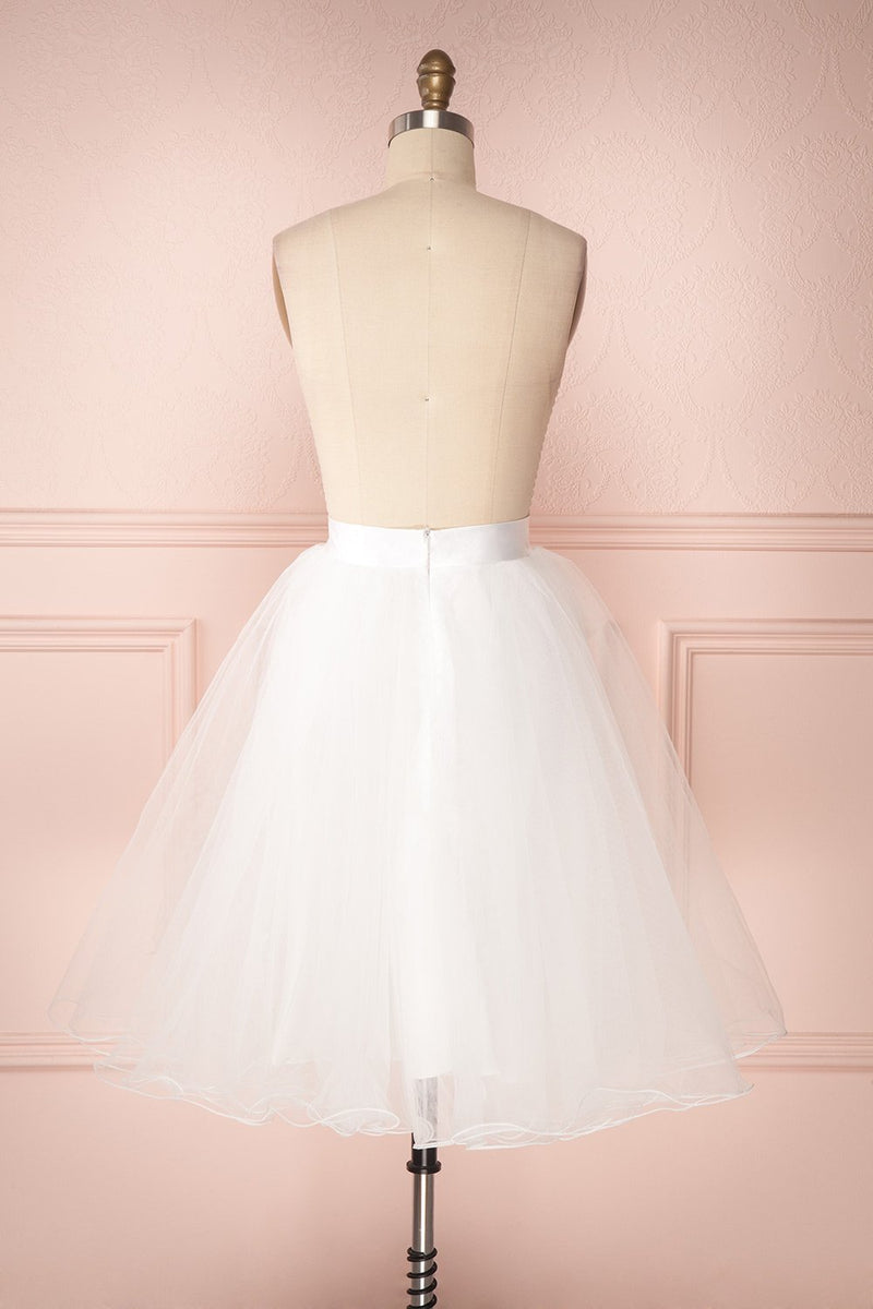 Zana White Tulle Voluminous A-Line Skirt | Boudoir 1861