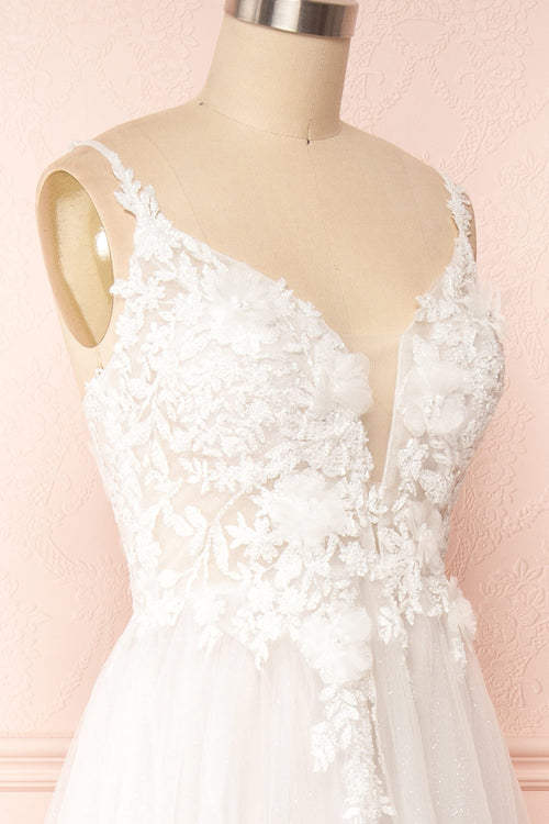 Cassandra Embroidered A-Line Bridal Dress | Boudoir 1861