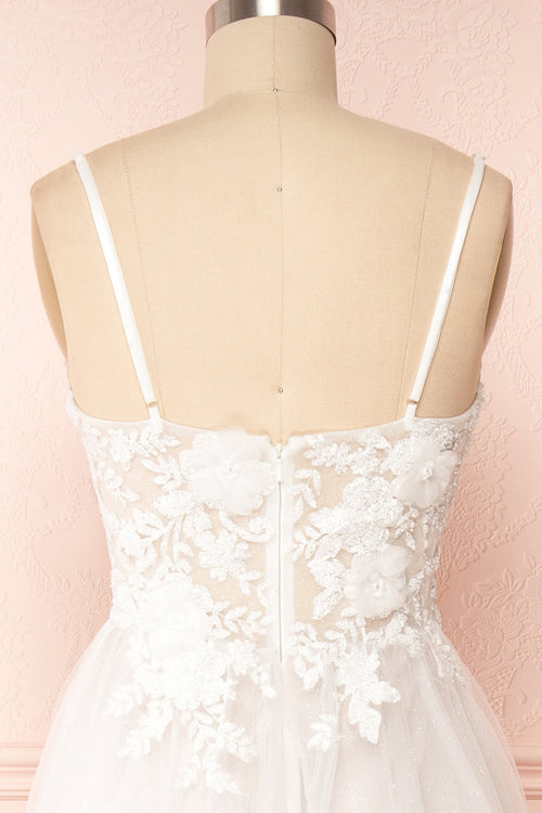 Cassandra Embroidered A-Line Bridal Dress | Boudoir 1861