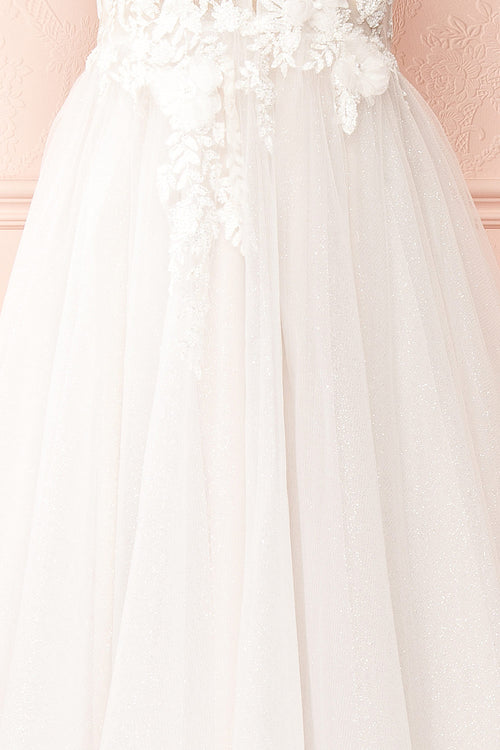 Cassandra Embroidered A-Line Bridal Dress | Boudoir 1861