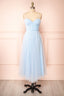 Chaya Blue Midi Tulle Dress w/ Corset | Boutique 1861