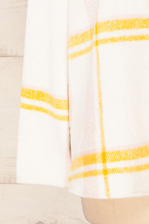 Crocci Mustard Plaid Shacket w/ Front Pockets | La petite garçonne