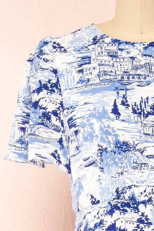 Danaelle Patterned Midi Dress | Boutique 1861