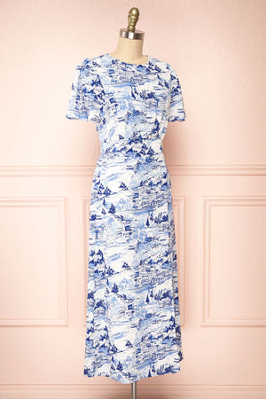 Danaelle Patterned Midi Dress | Boutique 1861